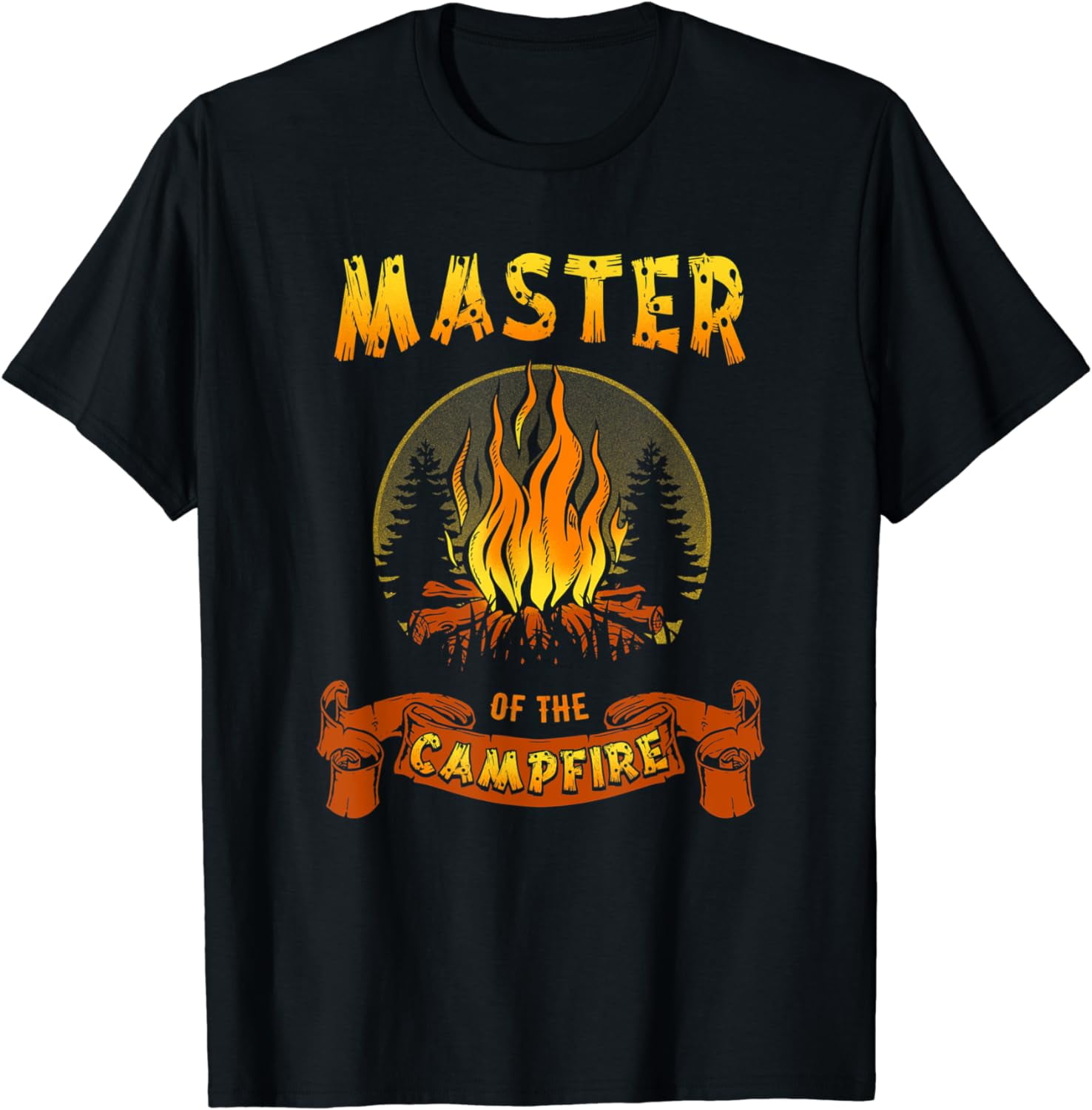 Master Of The Campfire Camping T-shirt - Walmart.com