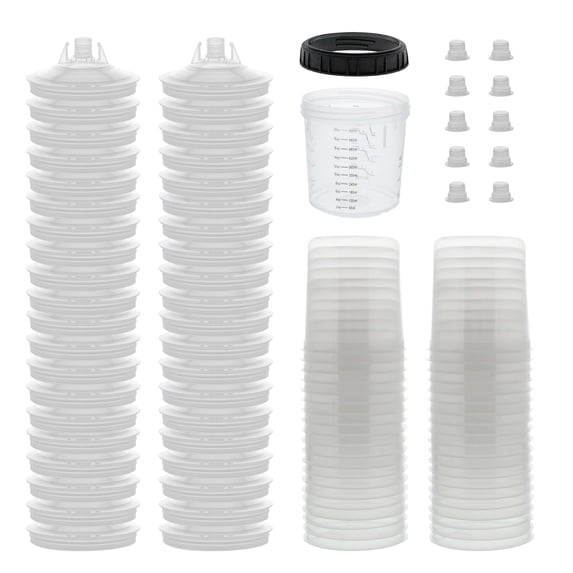 Master Paint System MPS Disposable Spray Gun Cup Liners & Lid System ...