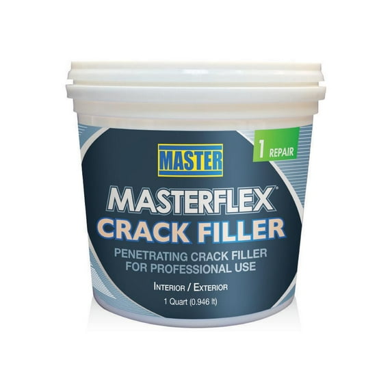 Masterflex Crack Filler White Elastomeric Repair Compound, 1 Quart (0. ...