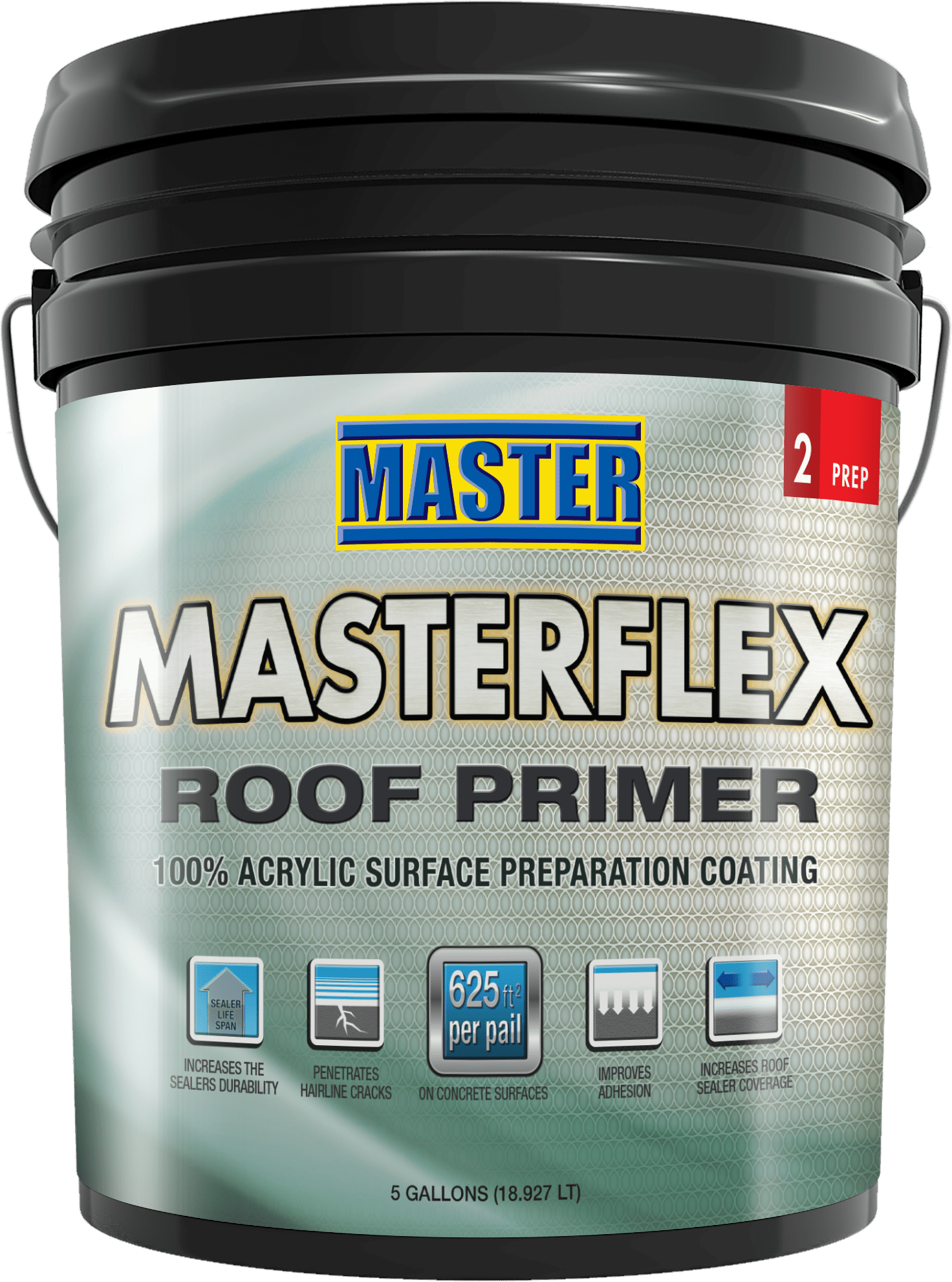 Masterflex Roof Primer 100% Acrylic Surface Preparation Coating Light ...