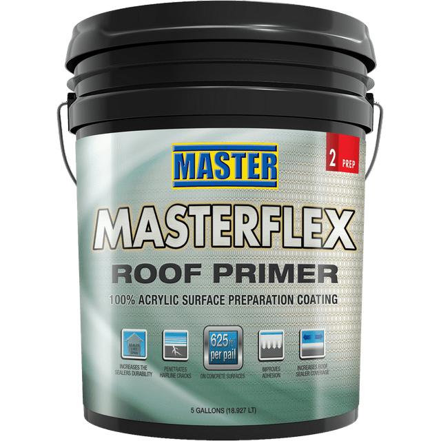 Masterflex Roof Primer 100% Acrylic Surface Preparation Coating Light ...