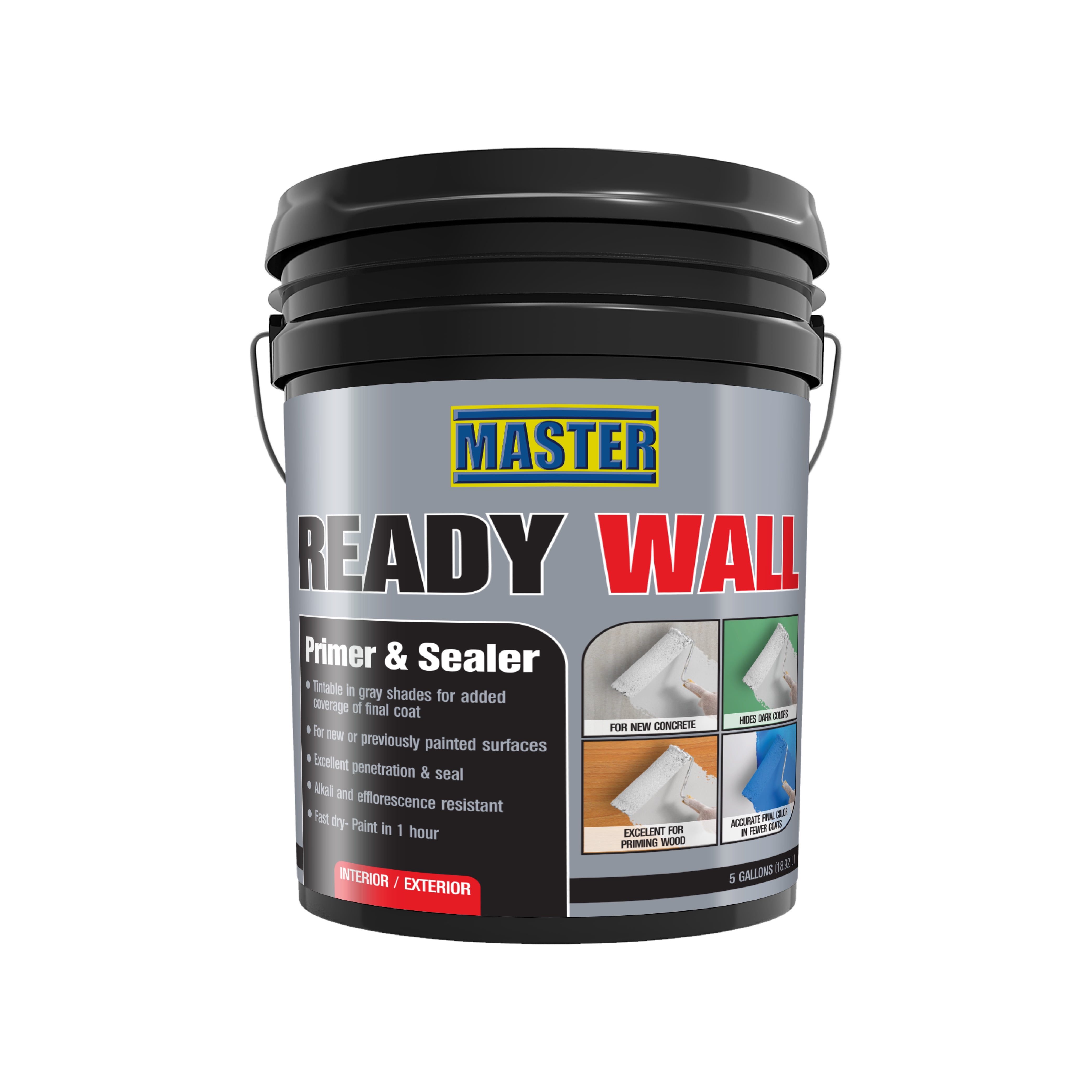 Master Paints Ready Wall Primer and Sealer 5Gl - Walmart Business Supplies
