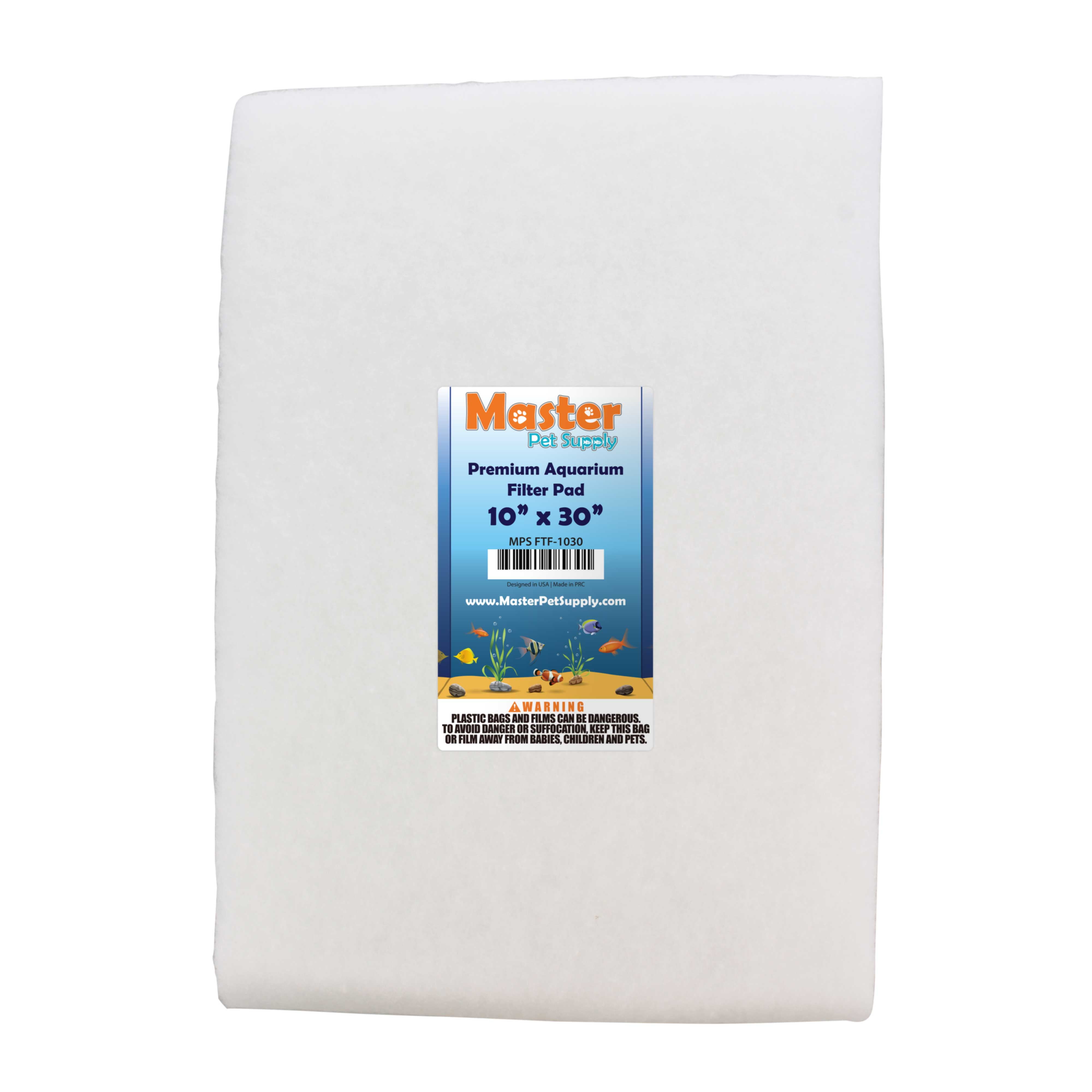 Master Pet Supply Premium Aquarium Filter Pad, Cut to Fit 10" by 30 ...