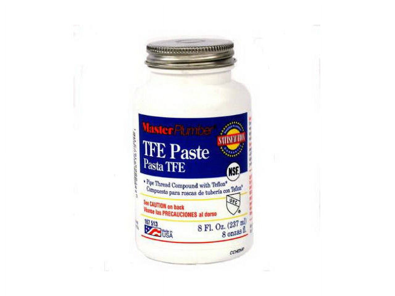 Master Plumber 023053 TFE Paste with Teflon, 8 Oz, Each - Walmart.com