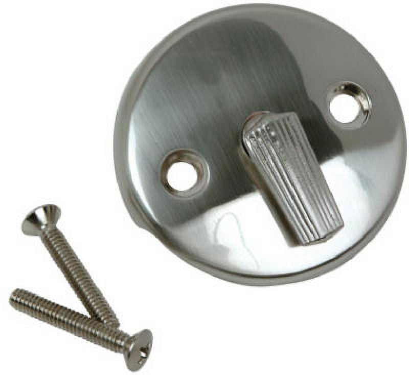 Master Plumber Brushed Nickel Bathtub Drain Overflow Face Plate, Each ...