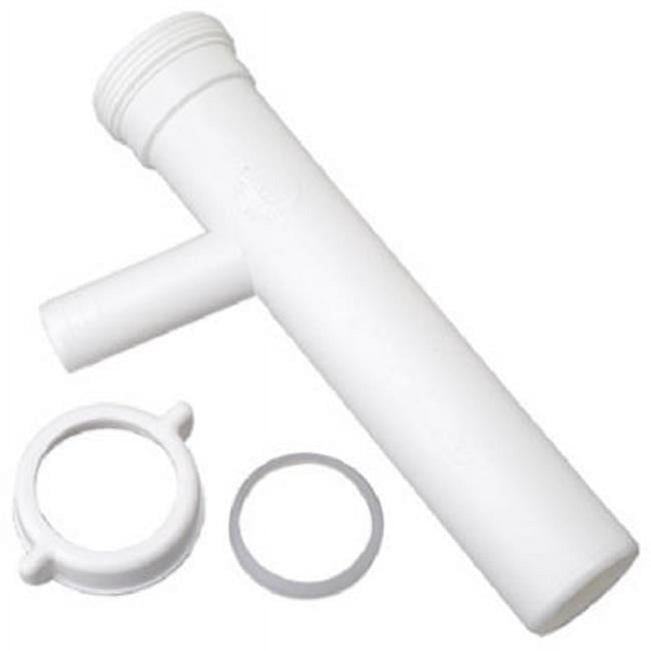 Master Plumber Dishwasher Branch Tailpiece, White Plastic, 8-In ...