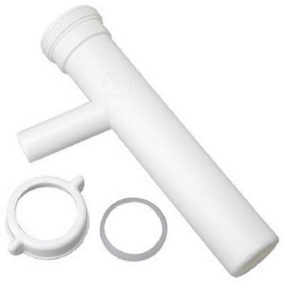 Master Plumber Dishwasher Branch Tailpiece, White Plastic, 8-In ...