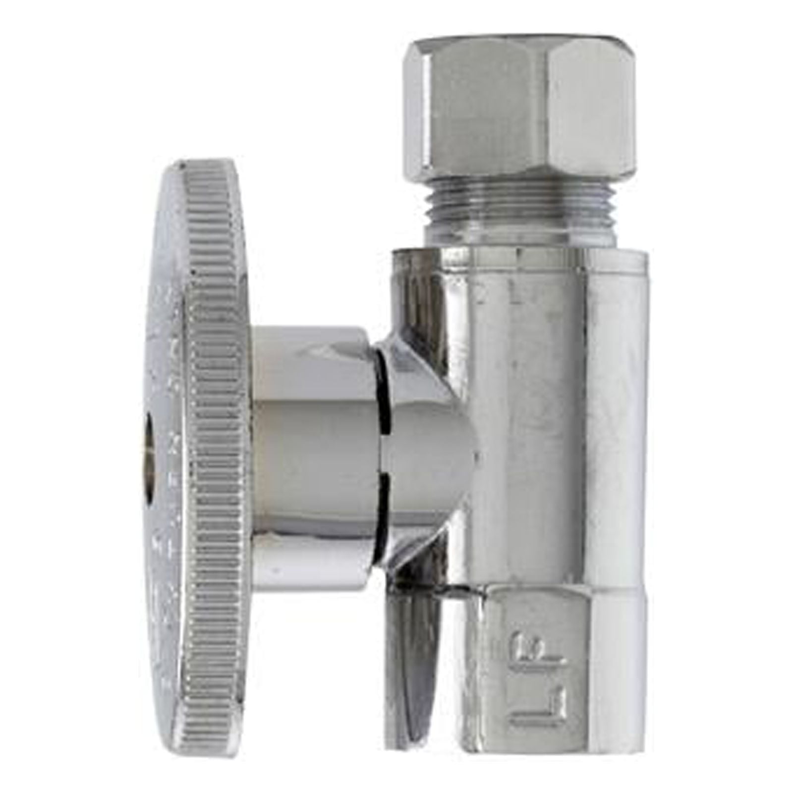 Master Plumber MP2055PCLF Straight Supply Stop Valve, Chrome, 3/8 x 3/8 ...