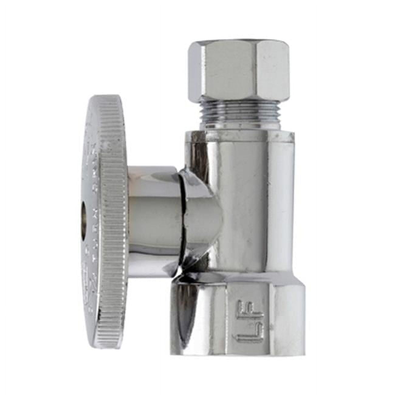 Master Plumber MP2058PCLF Straight Supply Stop Valve, Chrome, 1/2-In ...