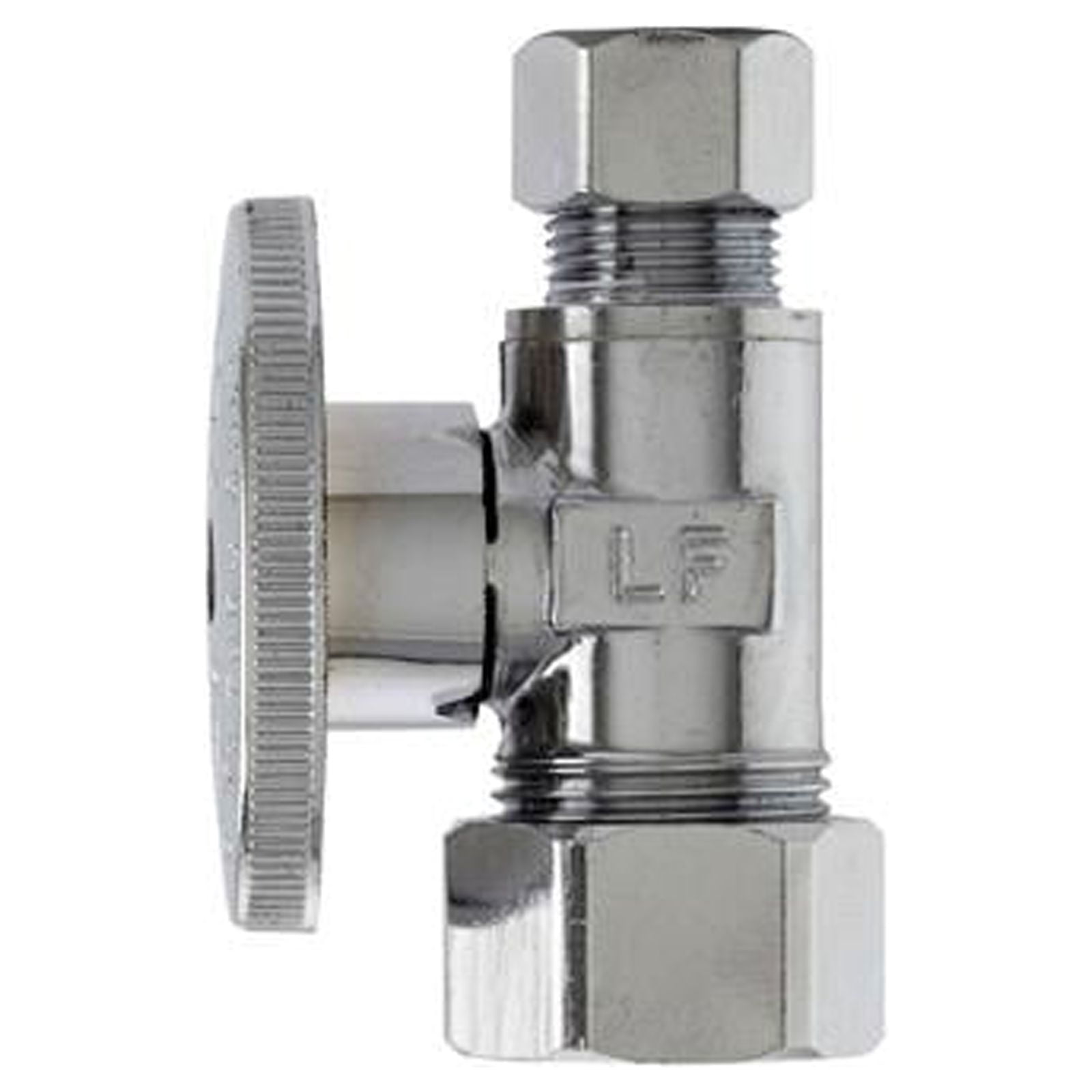 Master Plumber MP2068PCLF Straight Supply Stop Valve, Chrome, 5/8-In. O ...