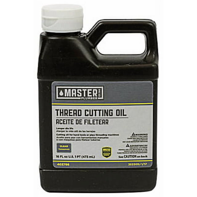 Master Plumber, PT, Thread Cutting Oil, Specially Formulated To Give S ...