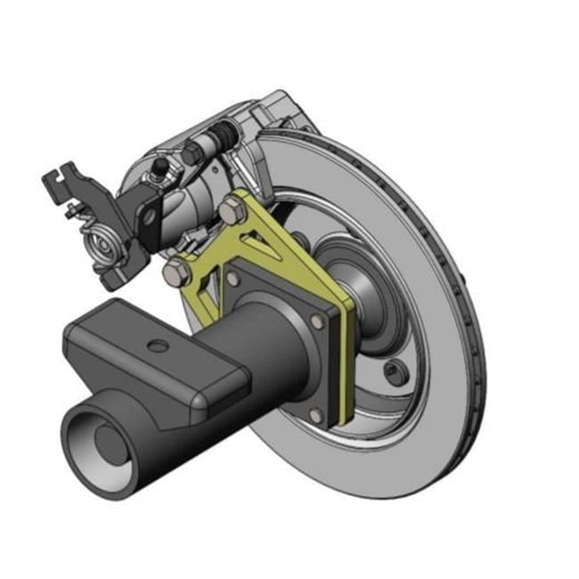 Master Power Brakes DB1797BRHP Legend Series HP Rear Disc Brake Kit for ...