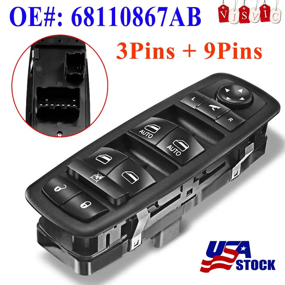 Master Power Window Door Lock Switch For 2013-2017 Dodge Ram 1500 2500 ...