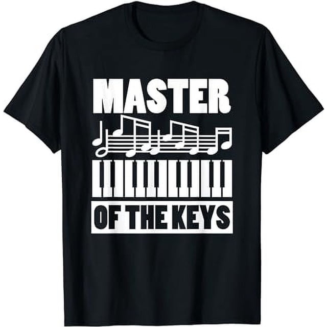 Master Professional Notes Piano Pianist Player Keys Gift T-Shirt ...