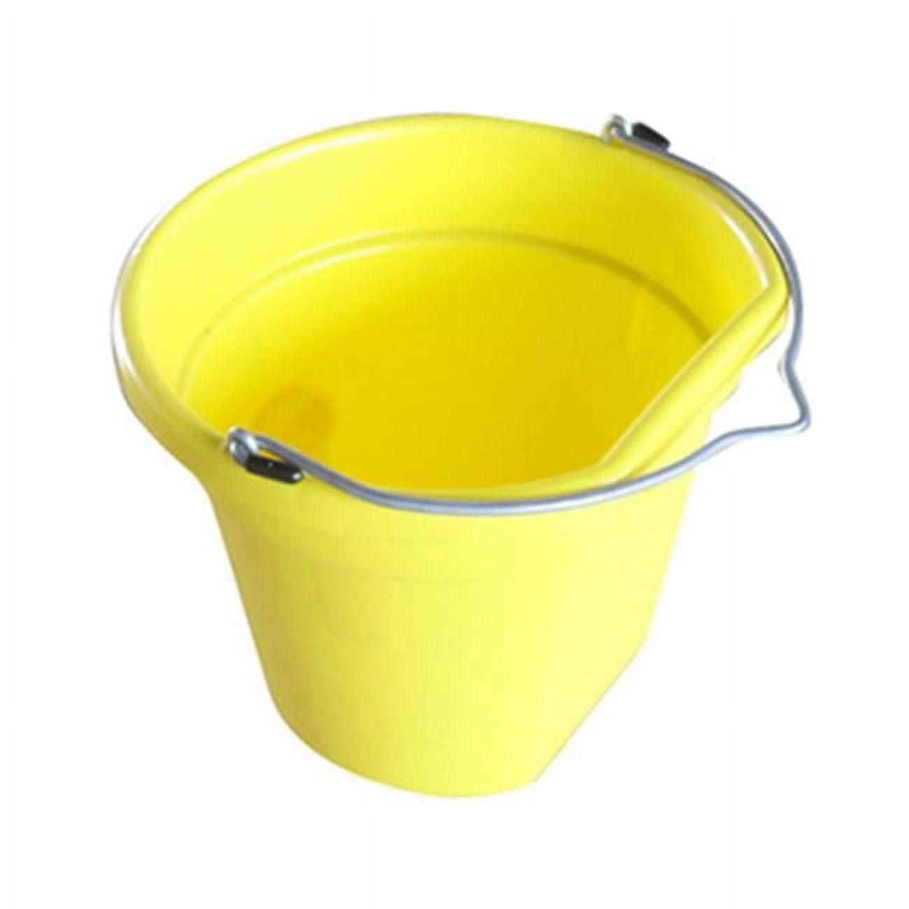 Master Rancher 20 QT Yellow Flat Sided Utility Bucket Polyethylene Res ...