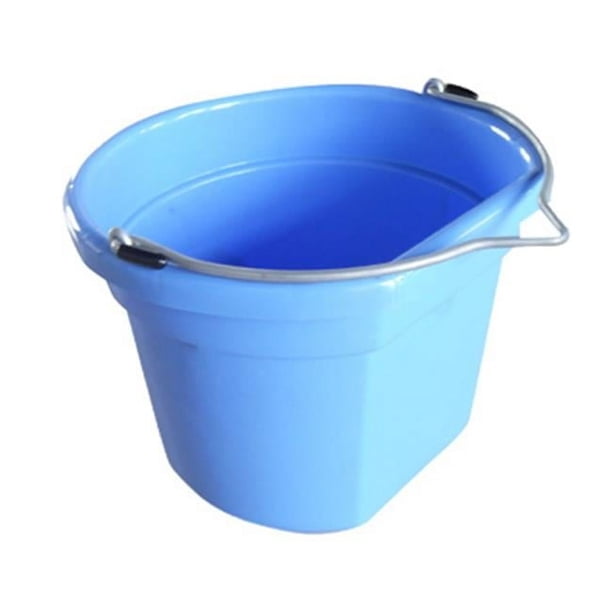 Master Rancher 8 QT Blue Flat Sided Utility Bucket Polyethylene Resin ...