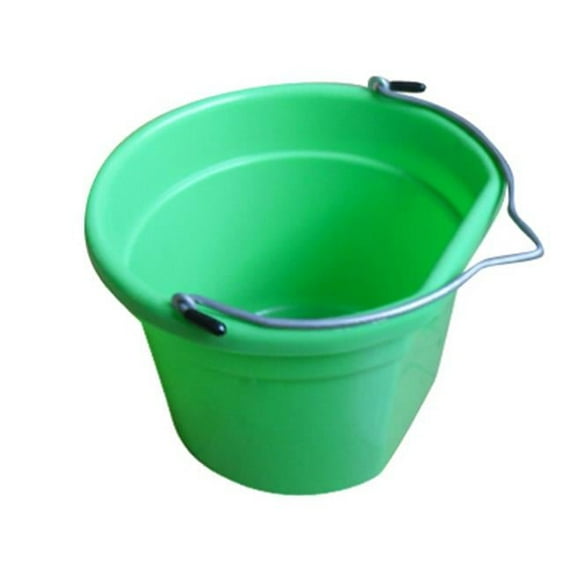 Master Rancher 8 QT Green Flat Sided Utility Bucket Polyethylene Resin ...
