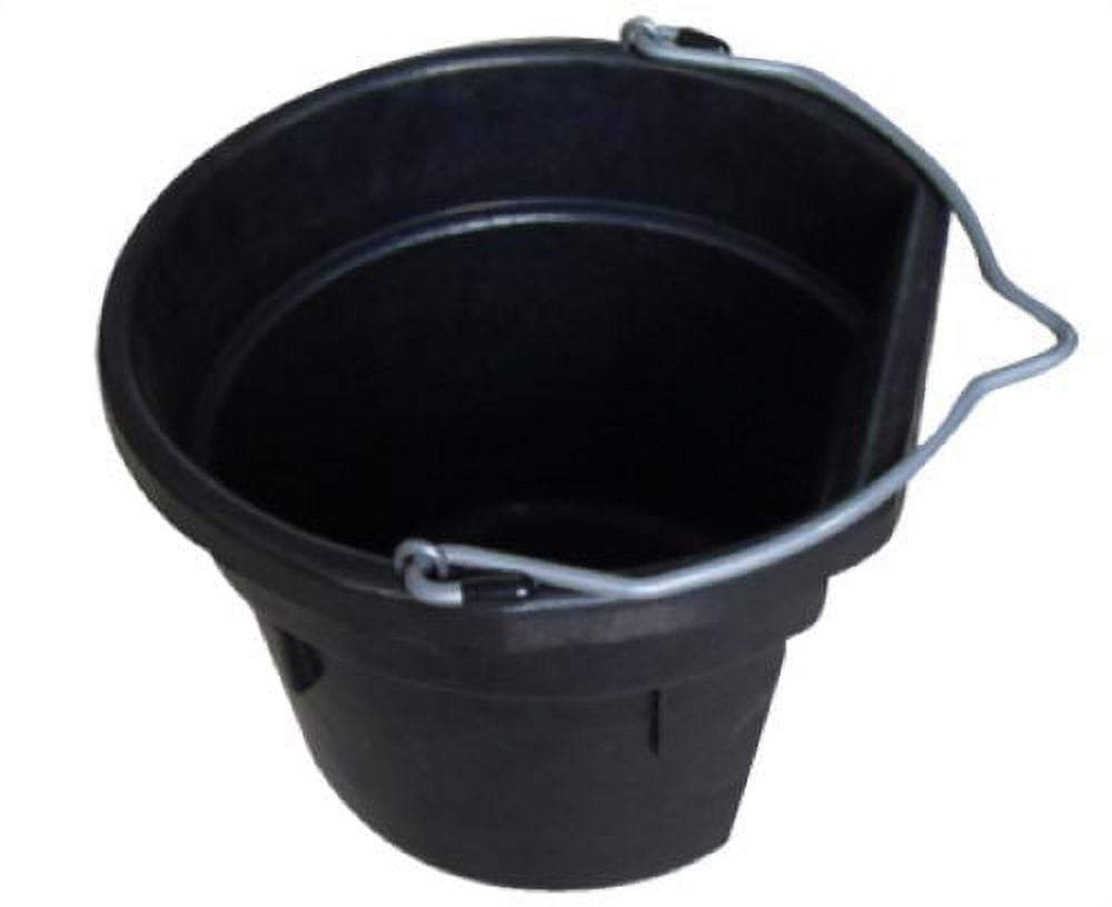 Master Rancher MR12QR/FSB-BLK 12-Quart Black Rubber Flat Back Sided ...