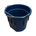 Master Rancher MR20QTP/FSB-DRKBLUE Utility Bucket, Flat Sided, Dark Blue Resin, 20-Qts ...