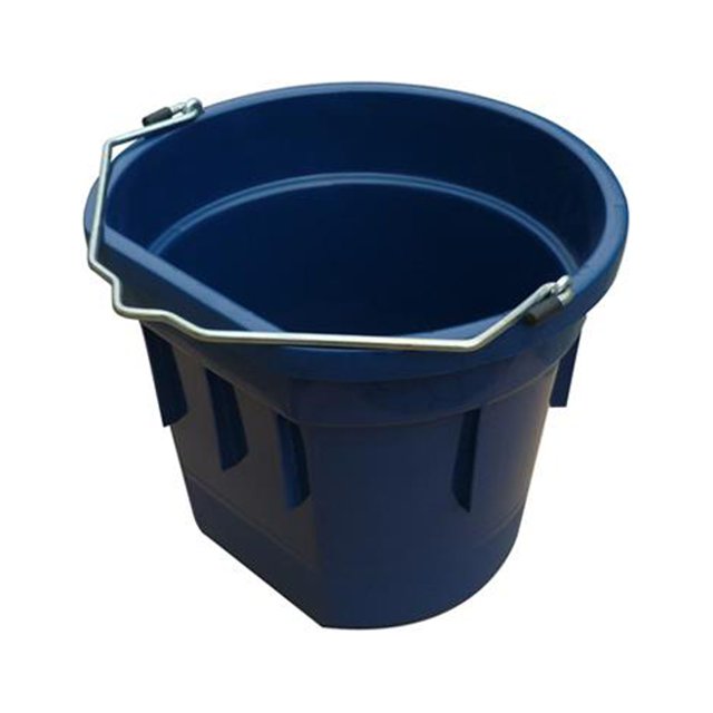 Master Rancher MR20QTP/FSB-DRKBLUE Utility Bucket, Flat Sided, Dark ...