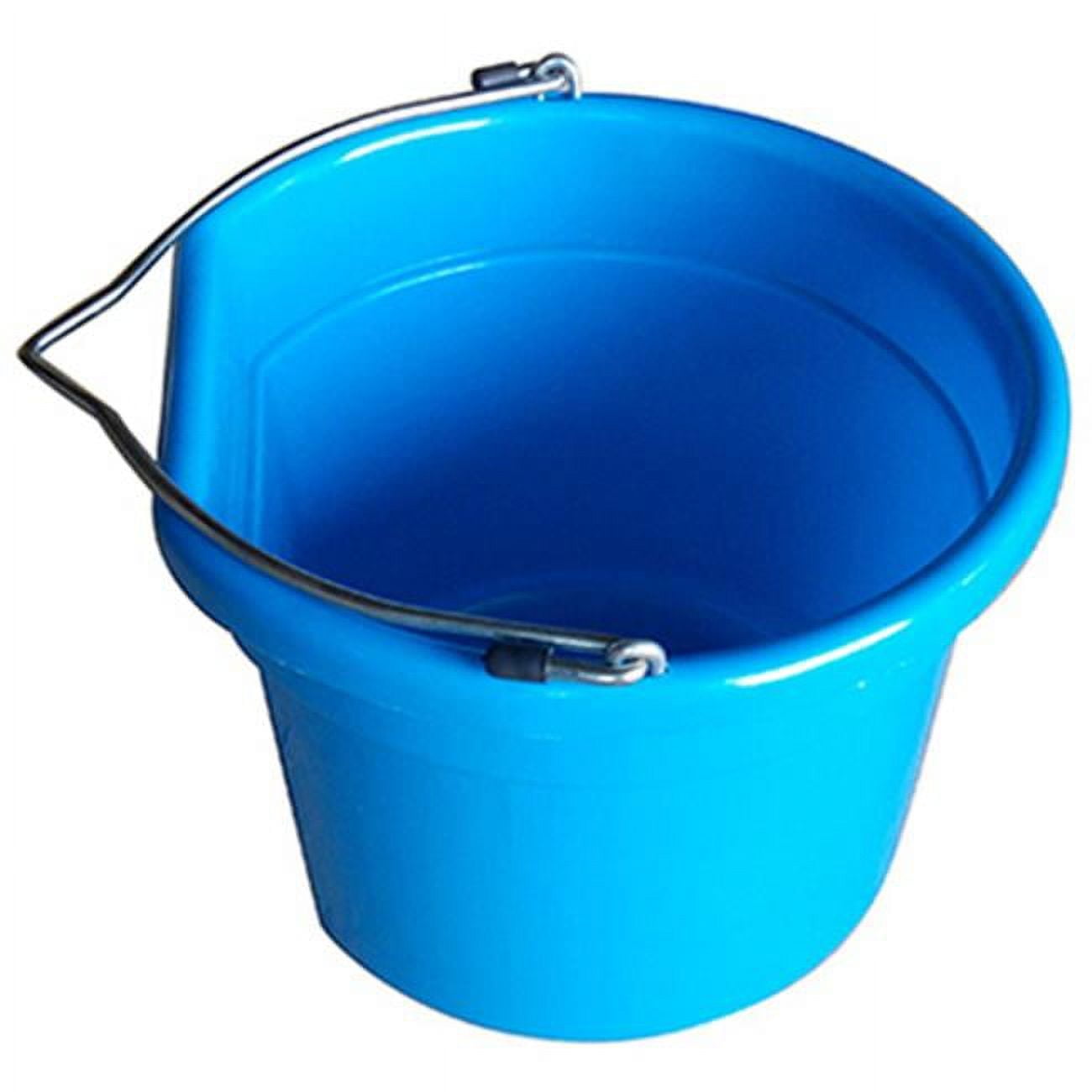 Master Rancher MR8QP/FSB-TEAL Utility Bucket, Flat Sided, Teal Resin, 8 ...