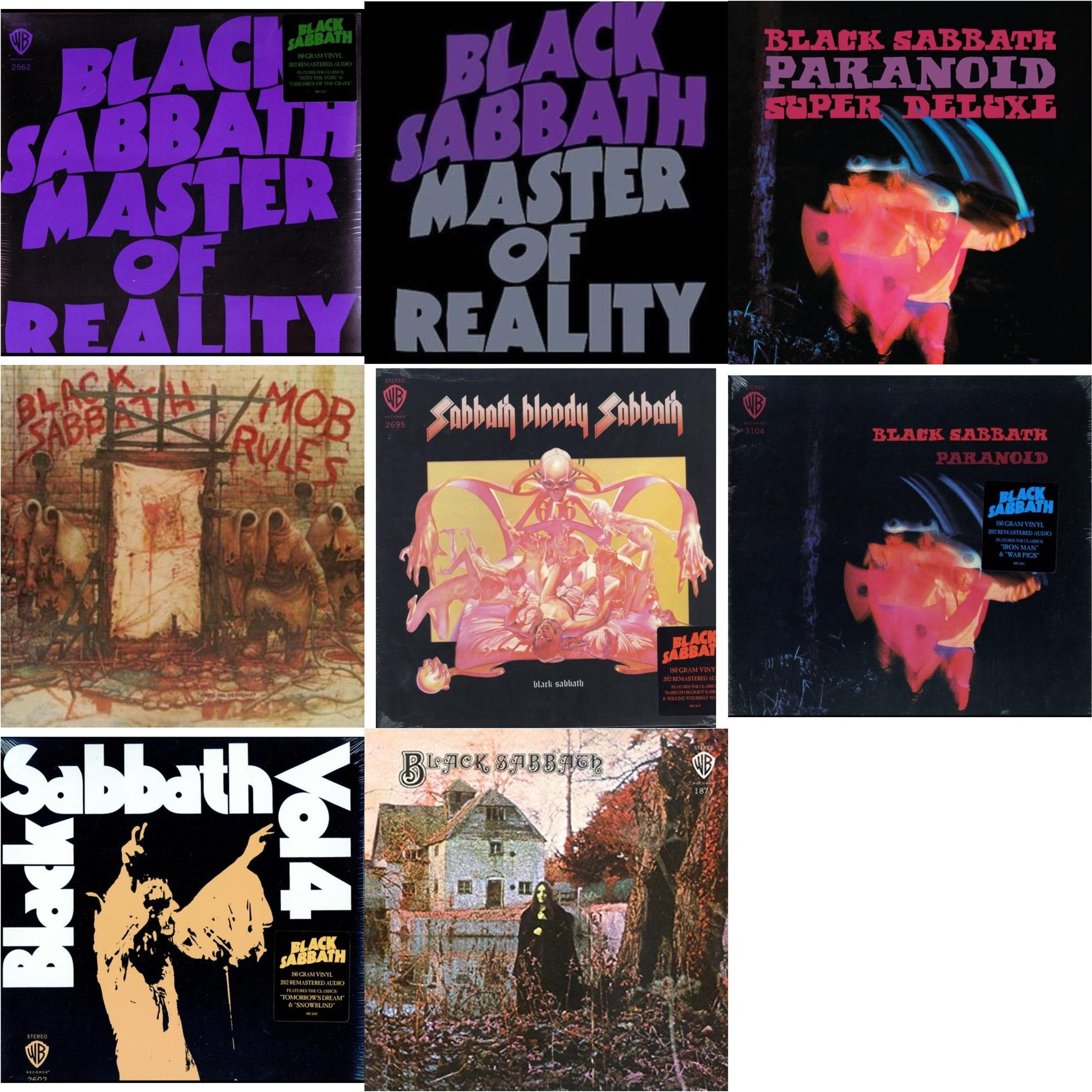 Master Of Reality (180G) & Master Of Reality & Paranoid (Deluxe Edition ...