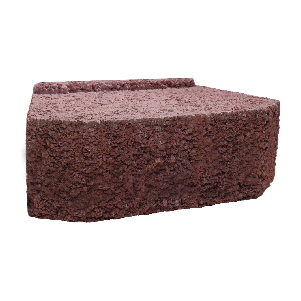 Master Concrete Retaining Wall Block Red, 4x12x7 in. - Walmart.com