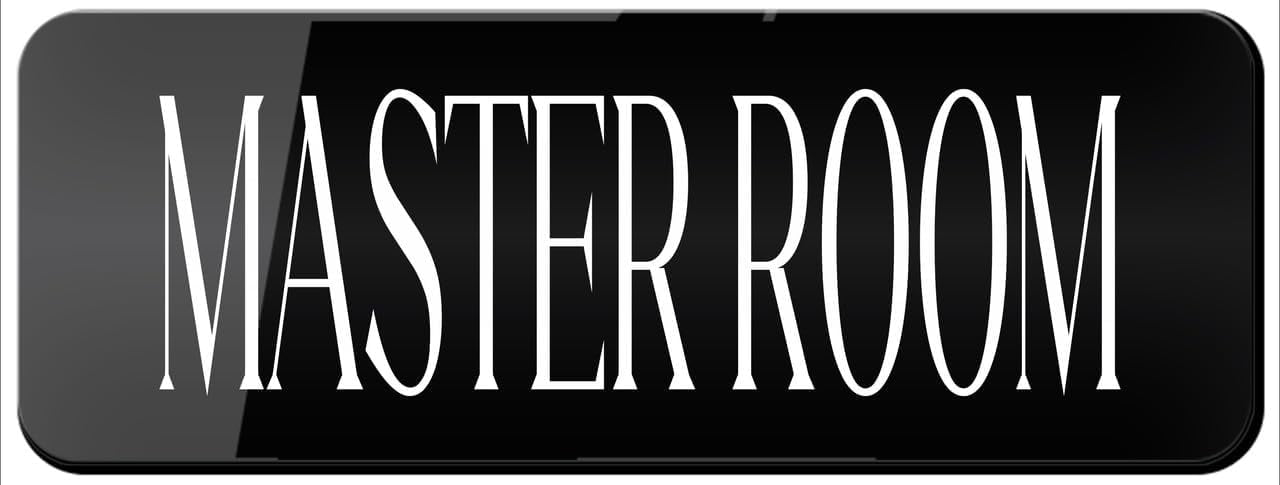 Master Room Sign Acrylic Plaque Strong Self-Adhesive Signs For Door ...