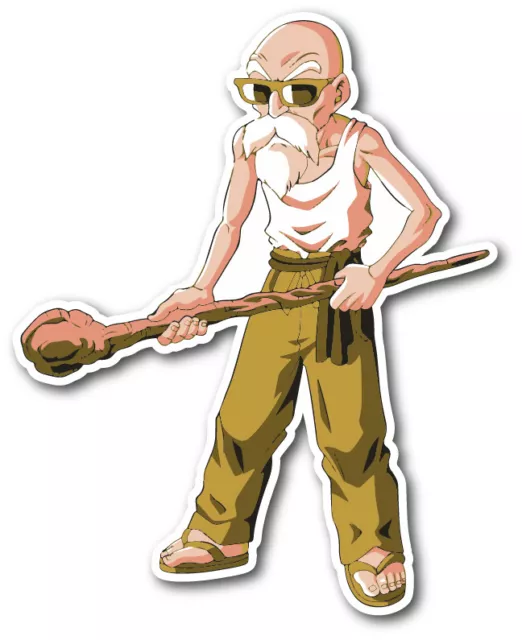 Master Roshi Dragon Ball Z Cartoon Sticker Decalphone Decal Water ...