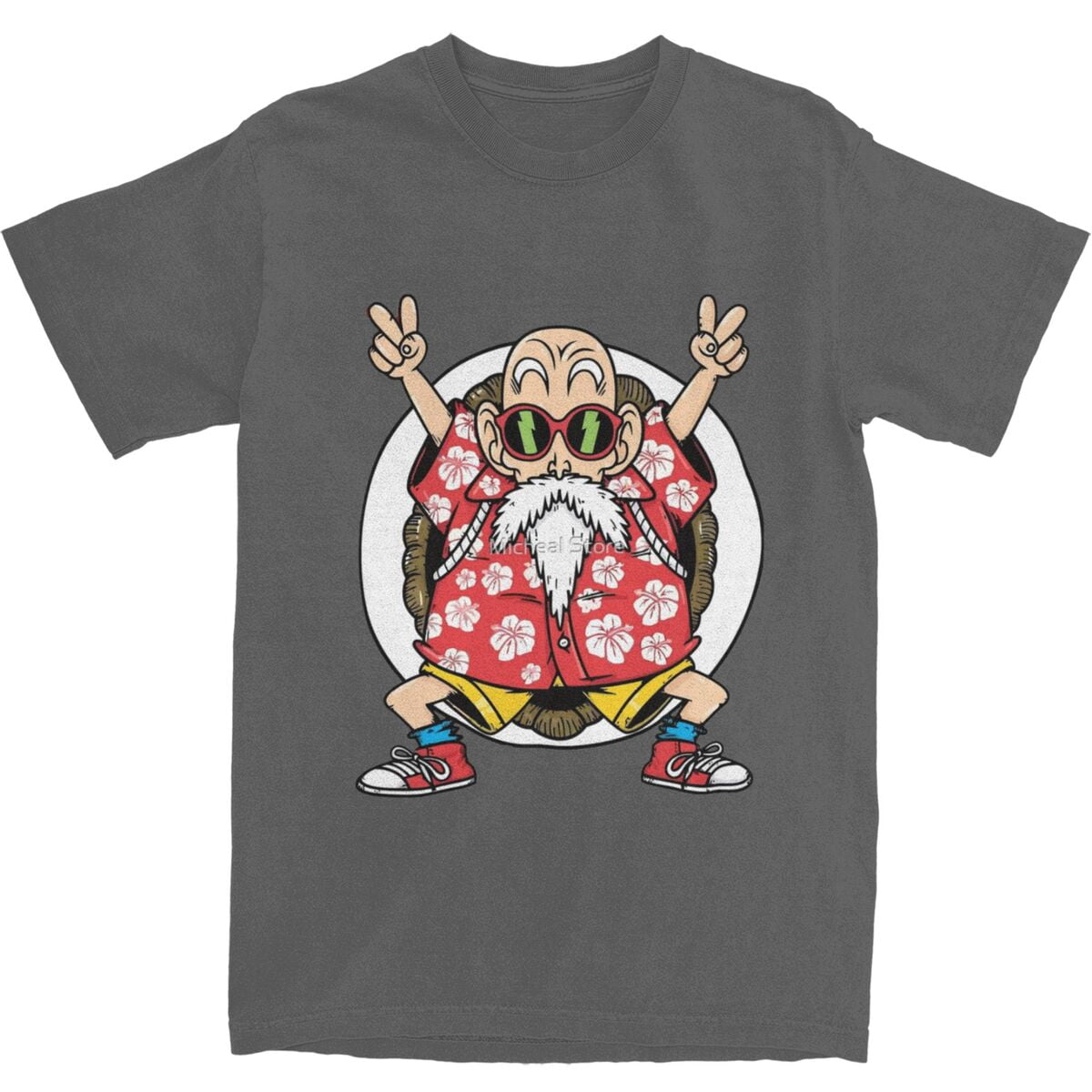 Master Roshi Men Women's T Shirts Merch Fun Tees T-Shirts Cotton New ...