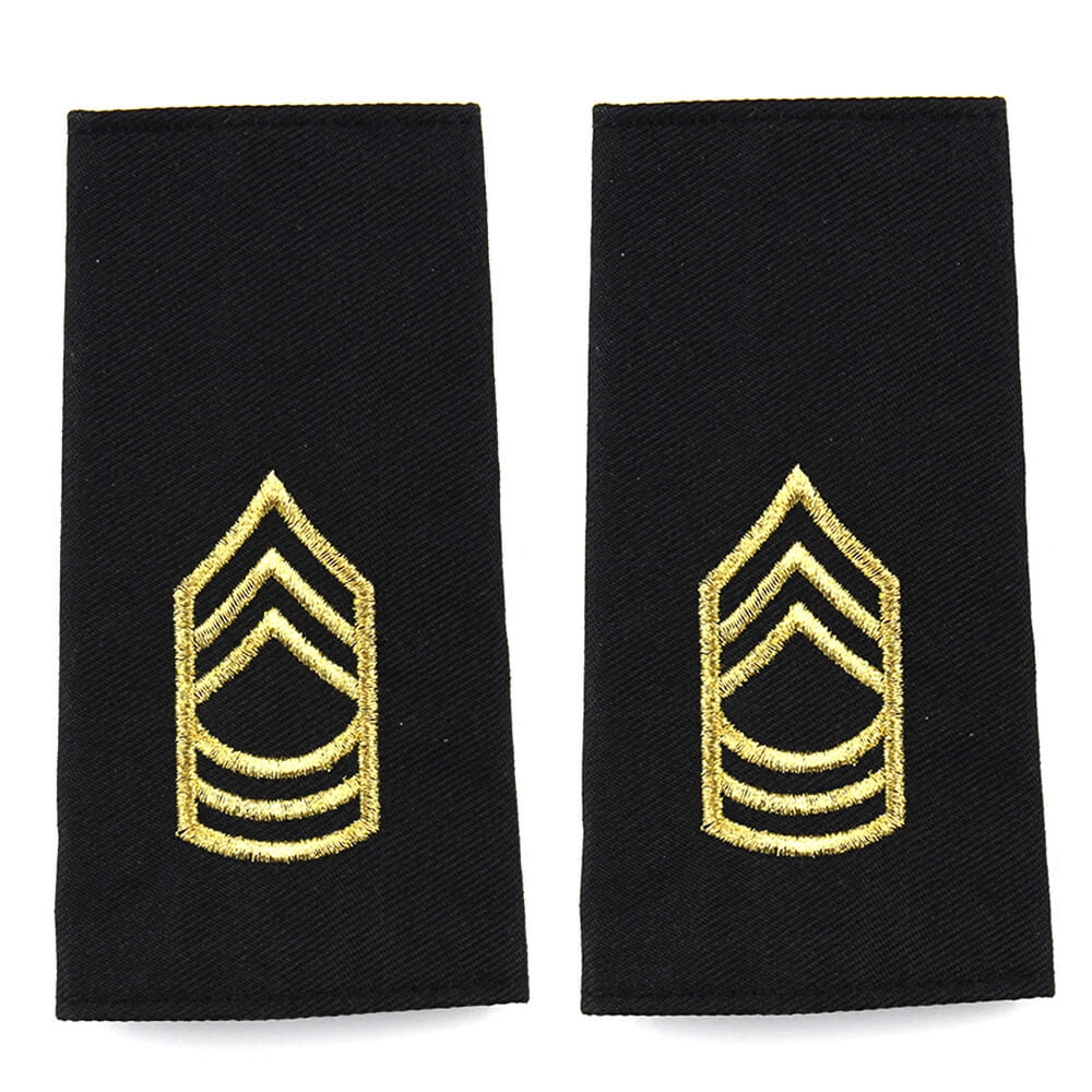 Master Sergeant MSG Army Rank Epaulet Shoulder Marks - Long - Walmart.com