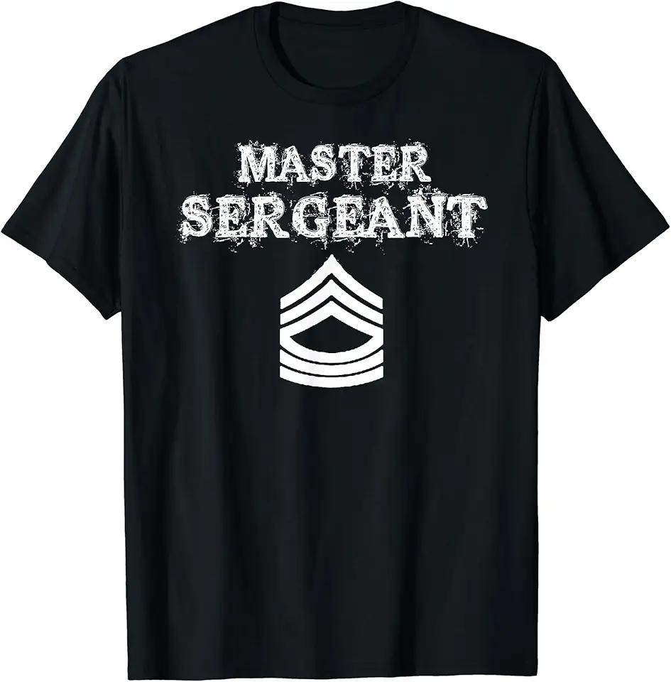Master Sergeant Rank T Shirt Gift Idea - Walmart.com