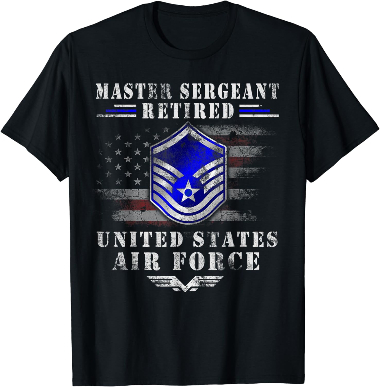 Master Sergeant Retired Air Force Military Retirement TShirt T-Shirt ...