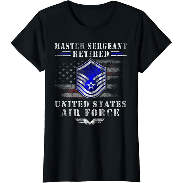 Master Sergeant Retired Air Force Military Retirement TShirt T-Shirt ...
