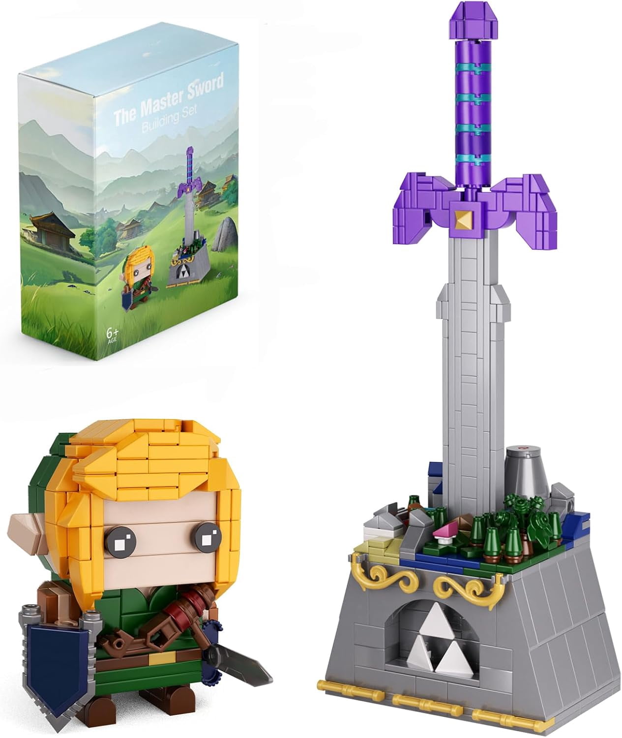 The Master Sword Building Kit with Link Action Figures Building Set ...