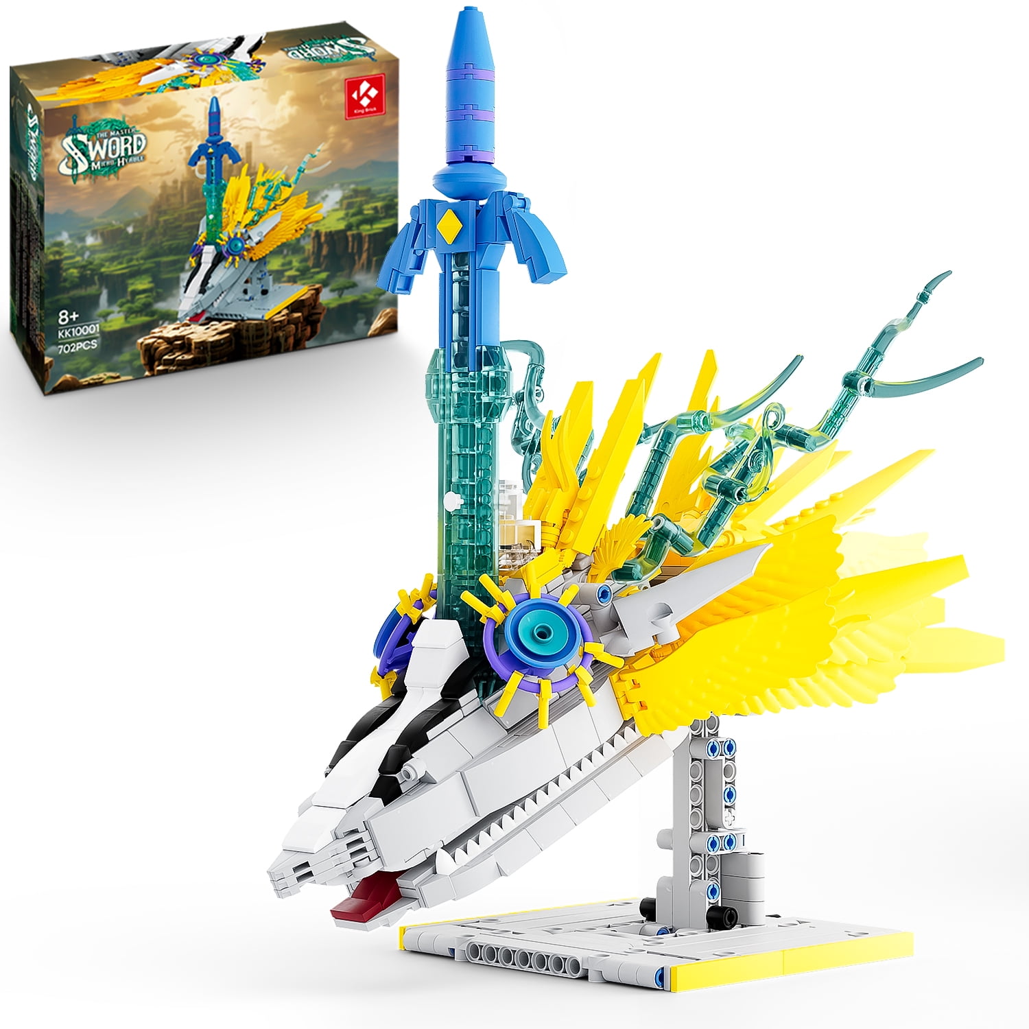 Master Sword Building Kit White Dragon MOC Building Blocks Model Toys ...