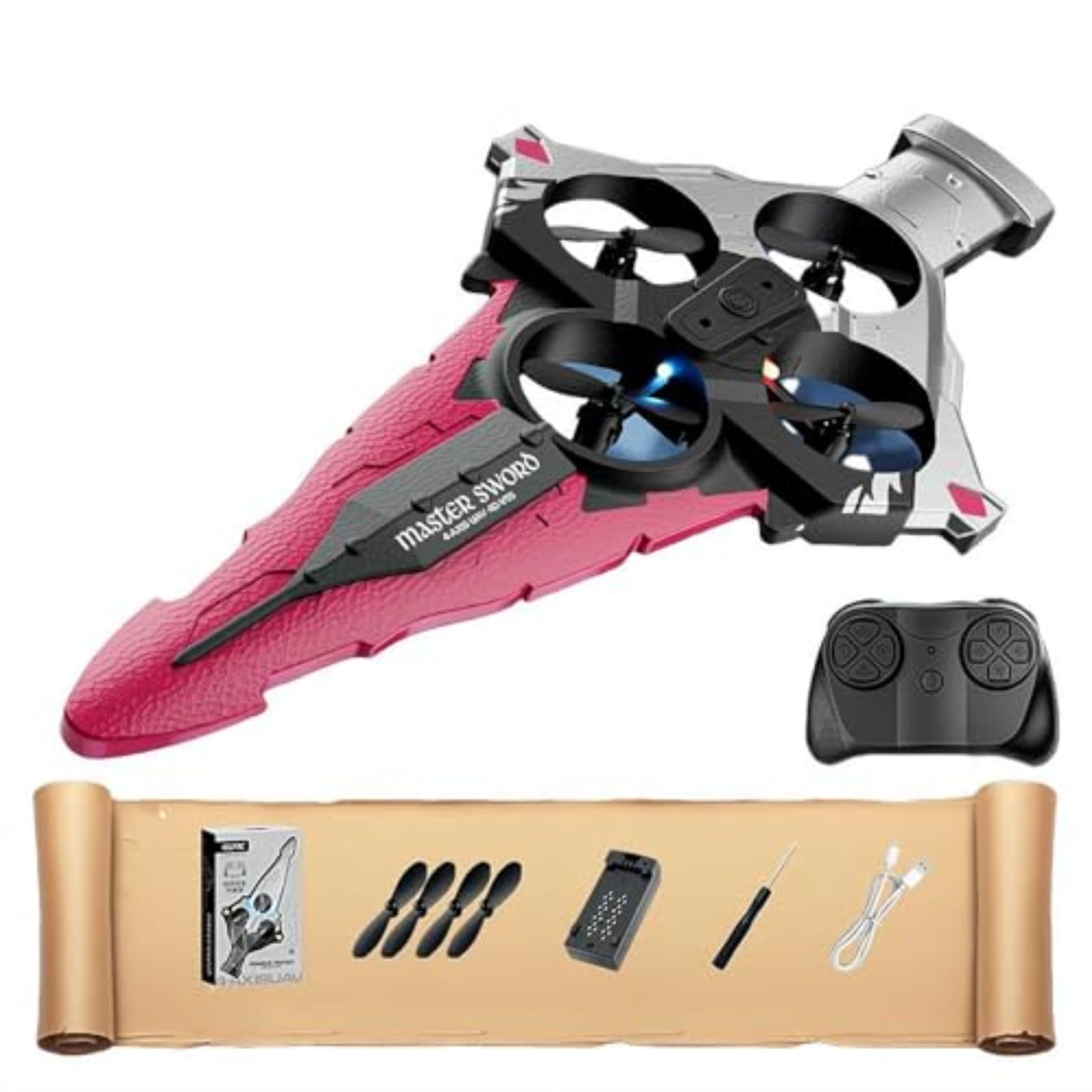 Master Sword V55 Rc Flying Sword Quadcopter Drone With Lights Gesture ...