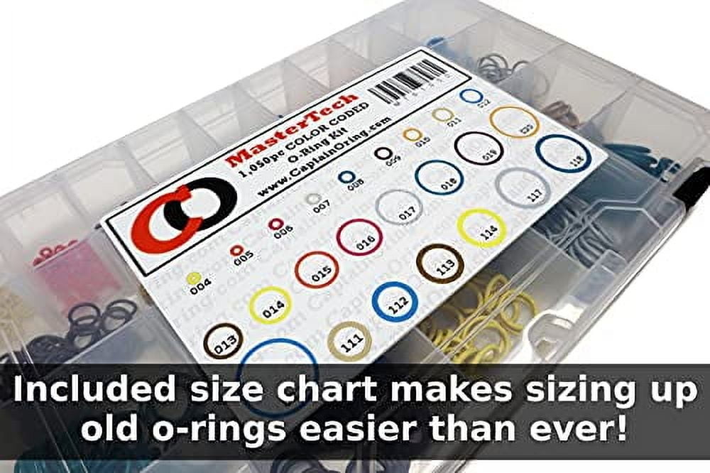 Master TECH Color Coded Paintball 1,050 Piece O-Ring Box Kit ...