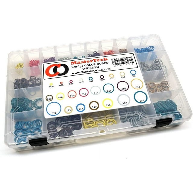 Master TECH Color Coded Paintball 1,050 Piece O-Ring Box Kit ...