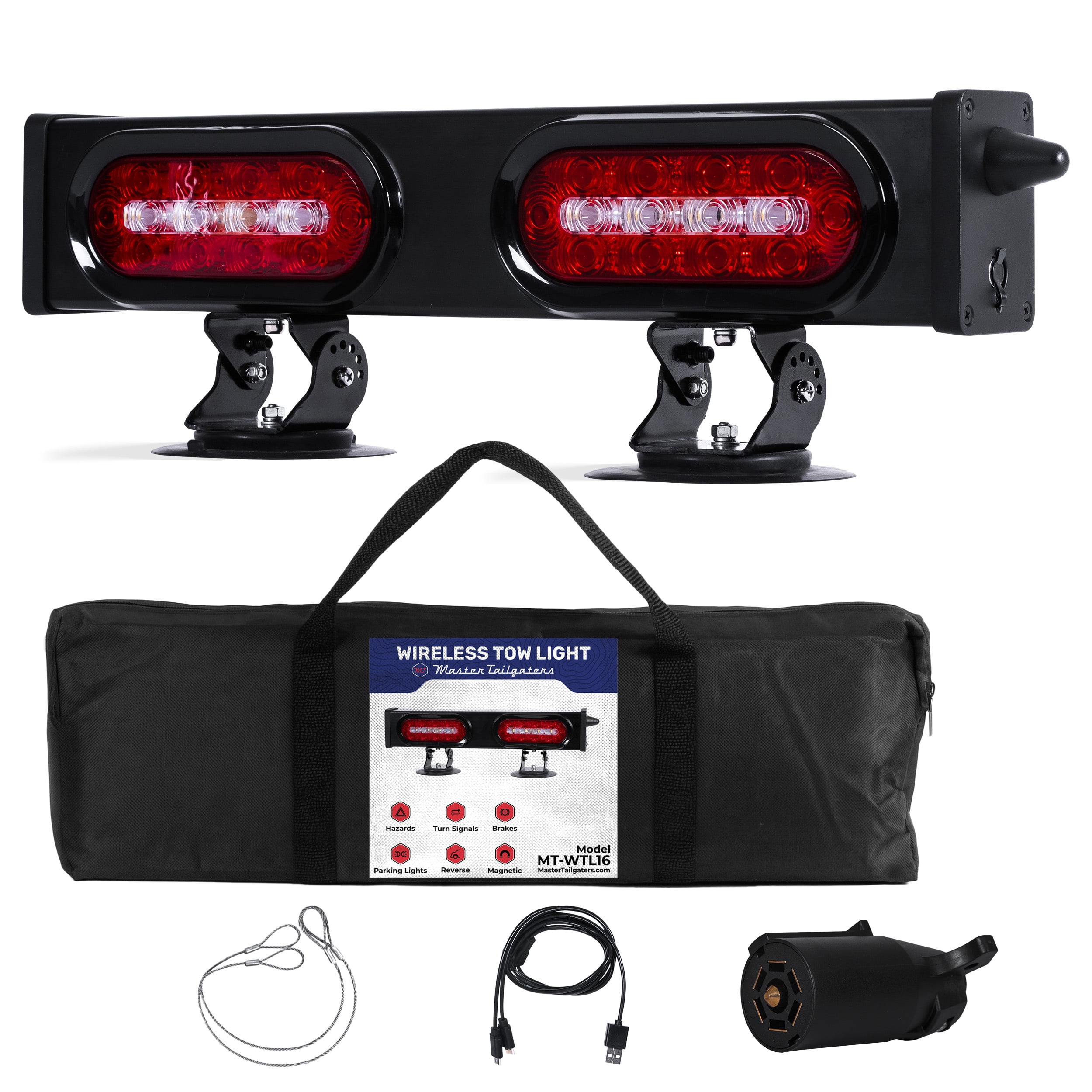 Master Tailgaters 20" Wireless Pivot Tow Double Light Bar | Ultra ...