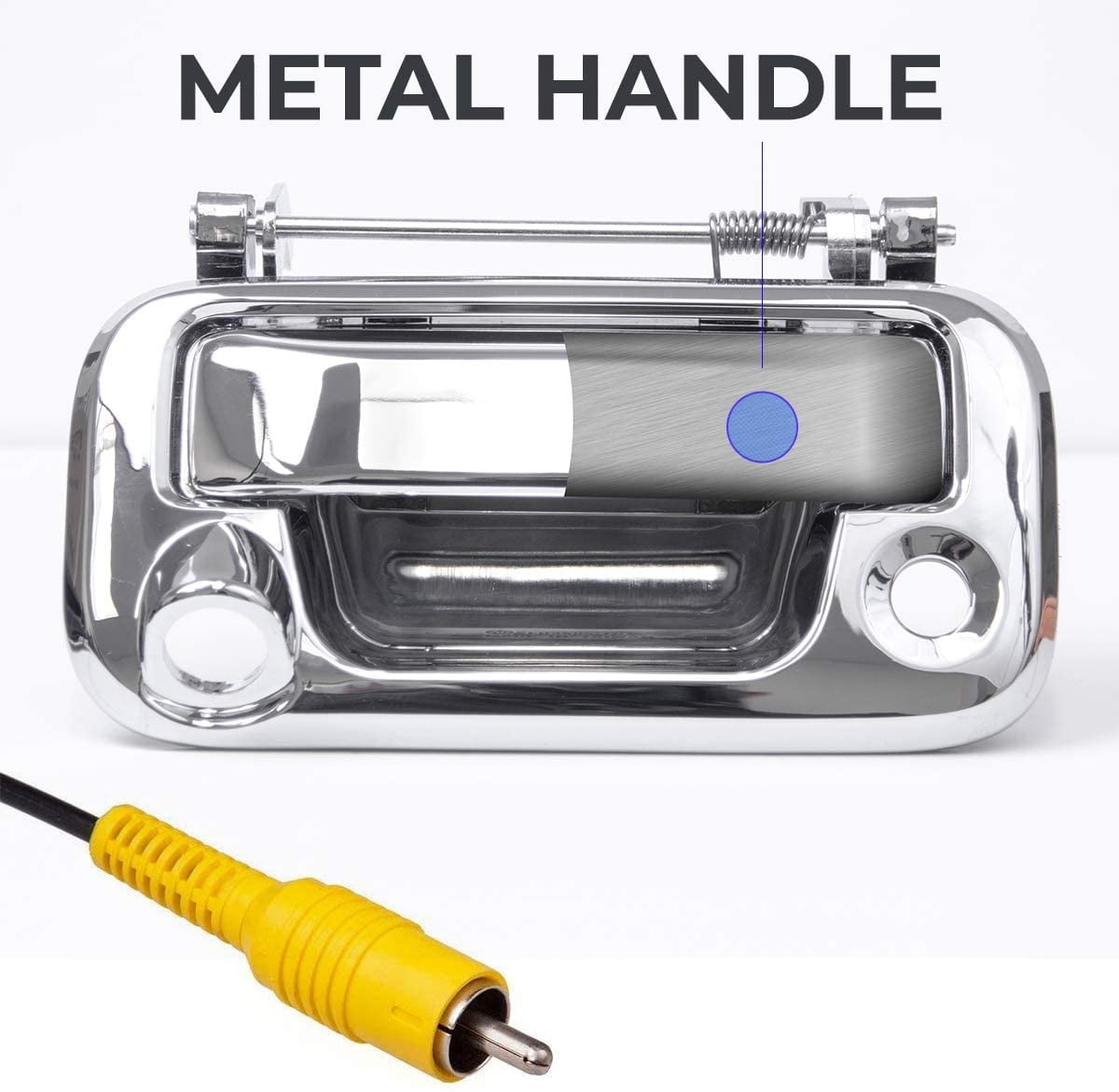 Master Tailgaters Chrome Metal Tailgate Handle with Backup Camera for ...