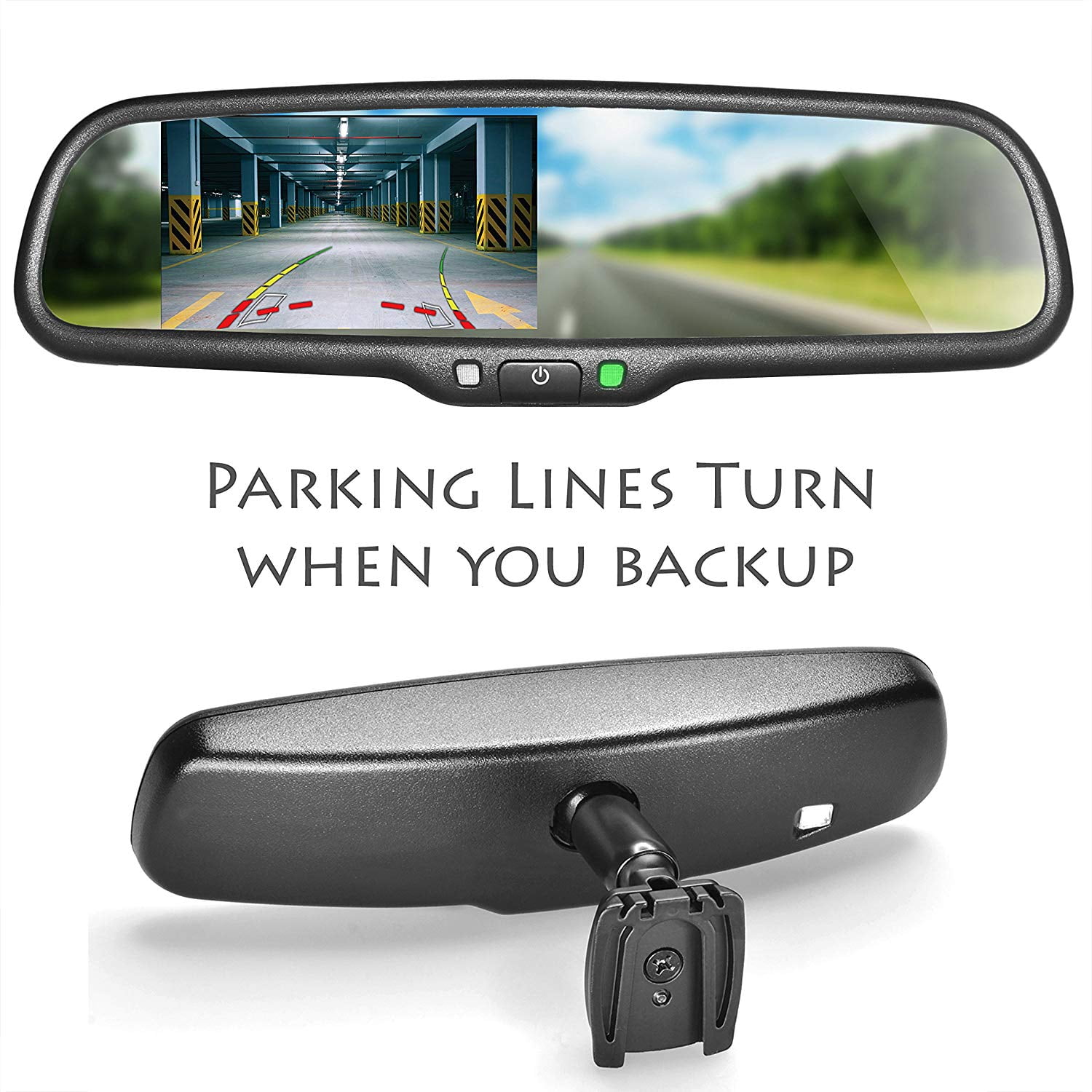 Master Tailgaters OEM Rear View Mirror with 4.3" Auto Adjusting Ultra ...