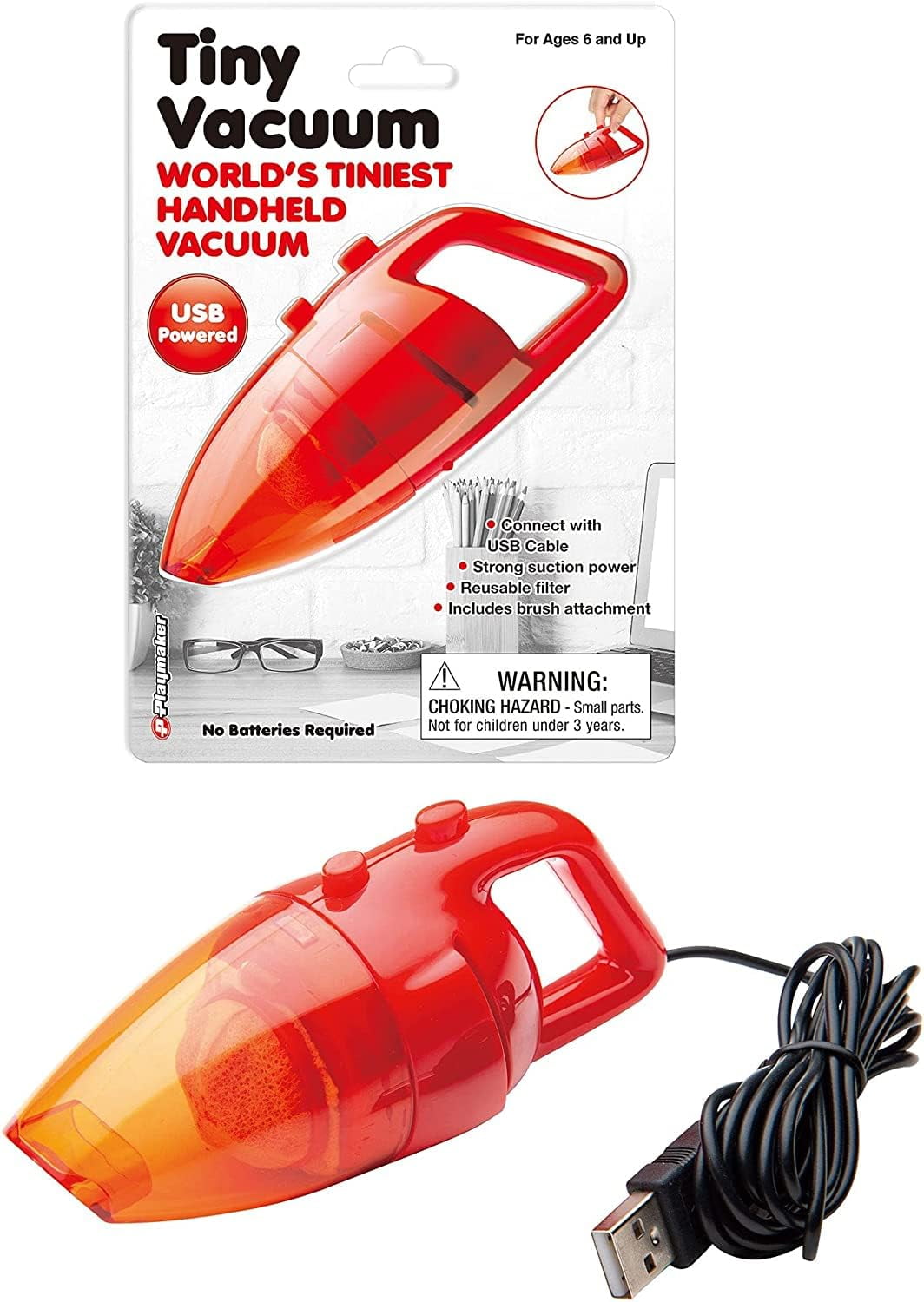 Master Toys Playmaker Tiny Vacuum - Handheld Vacuum Cleaner - USB ...