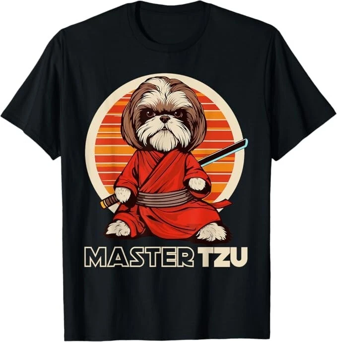Master Tzu Ninja Shih Tzu Samurai Dog Anime T-Shirt - Walmart.com