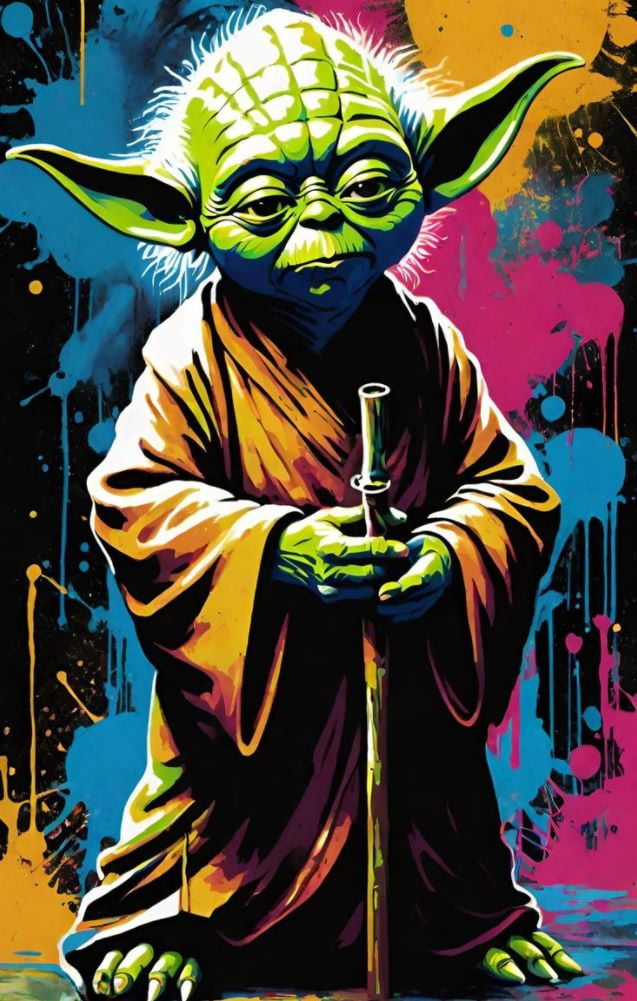 Master Yoda Diamond Painting Kits for Adults, Diamond Art Alien 5D DIY ...