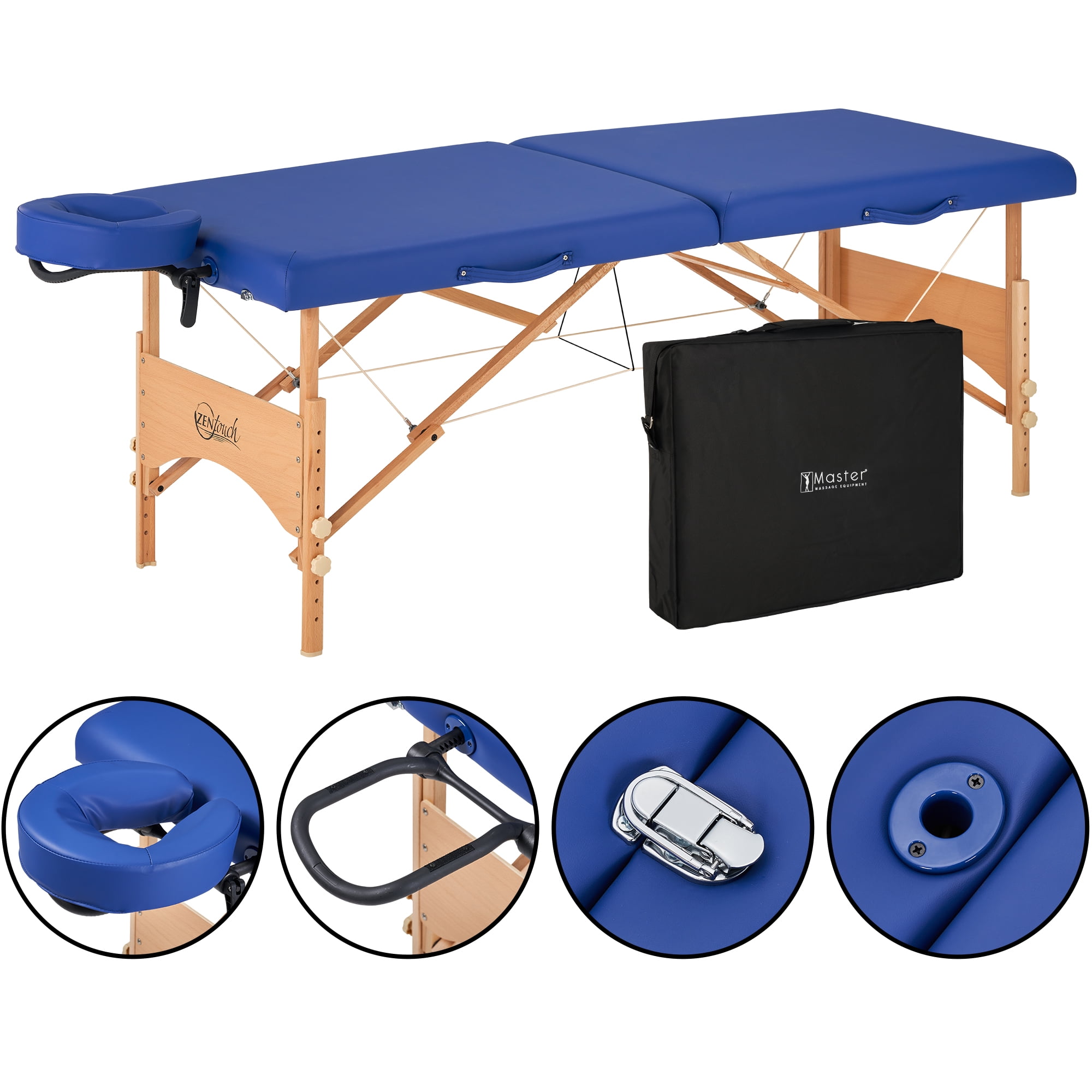 Master ZEN-touch 27'' Brady Lightweight Portable Massage Table Beauty ...