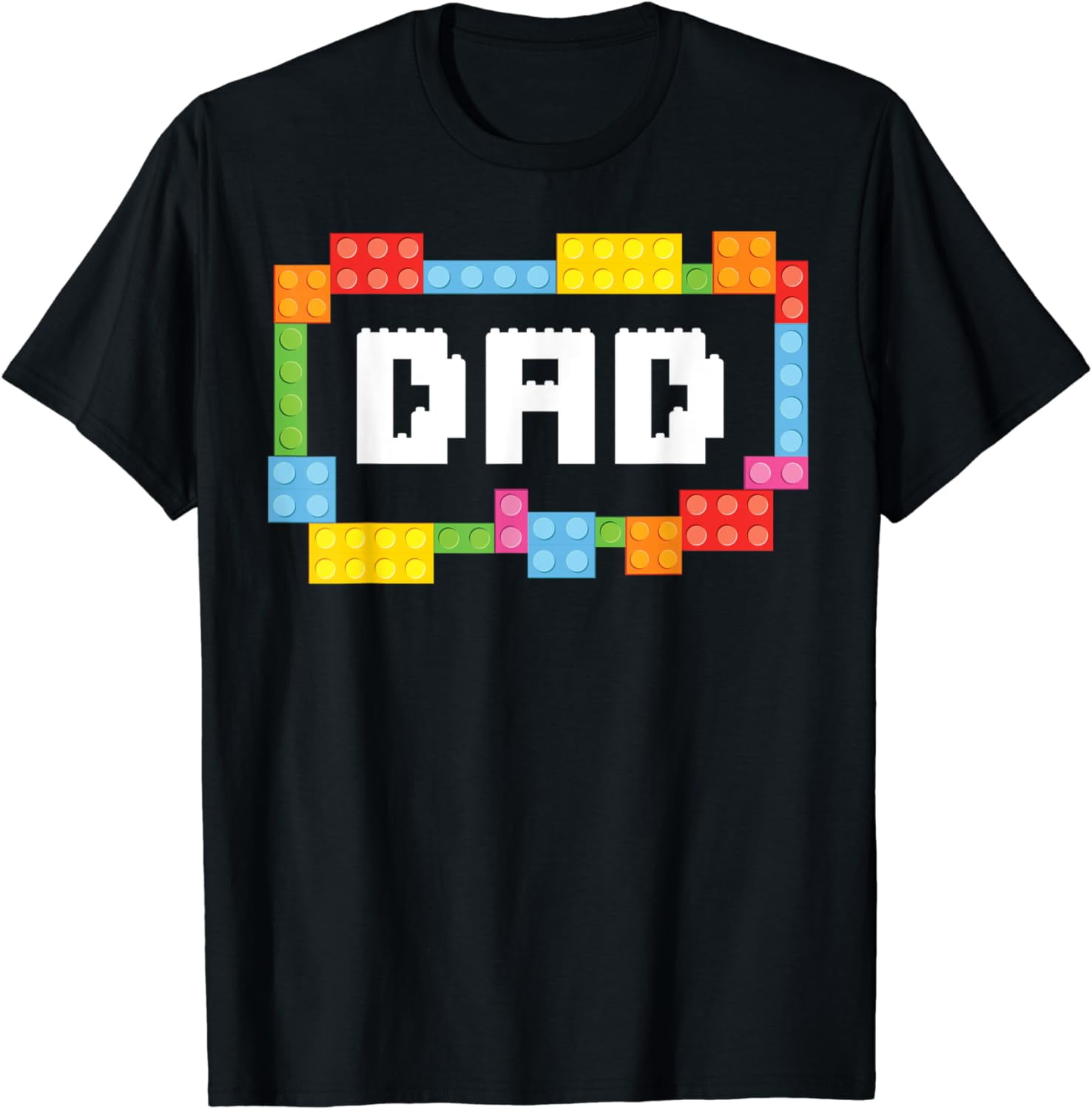 Master builder Dad Bricks Blocks Building Family Set Parents T-Shirt ...
