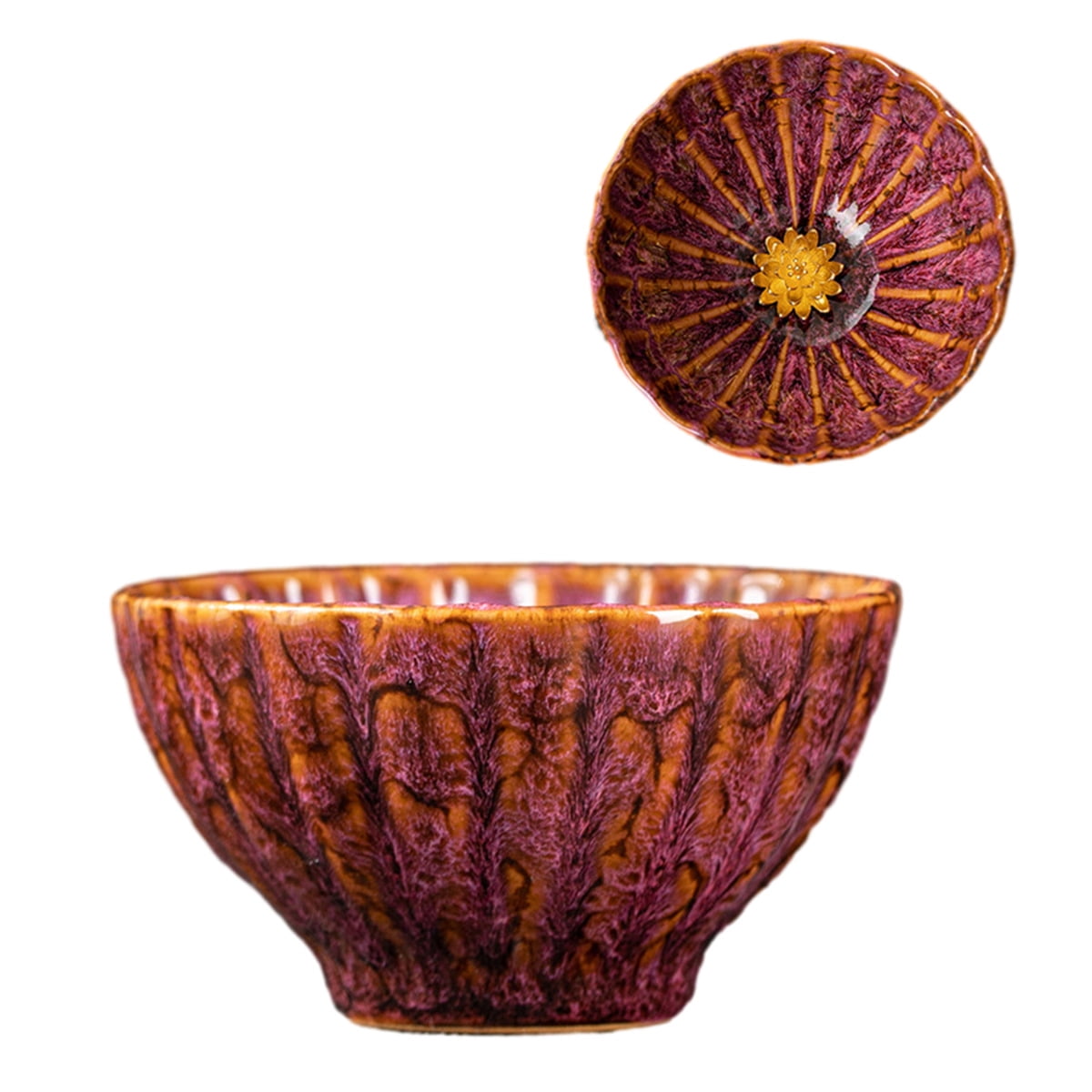 Master cup glazed color Kung Fu tea cup, 145ml ceramic small tea cup ...