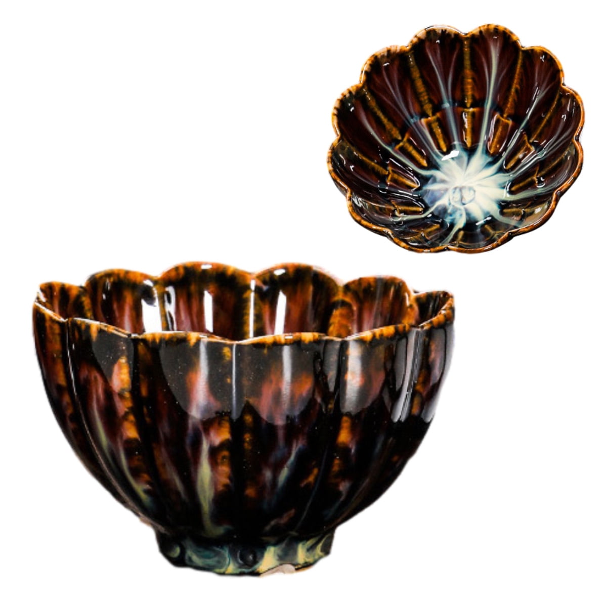 Master cup tea cup, 85ml kiln-turned ceramic single cup, Tianmu Tea Zhan Jianzhan, Kung Fu tea ...