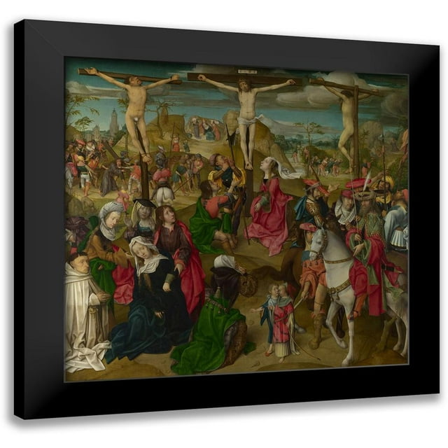 Master of Delft 12x12 Black Modern Framed Museum Art Print Titled - The ...